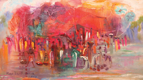 Raintree Gallery displays paintings by Marie Alles Fernando - Explore ...