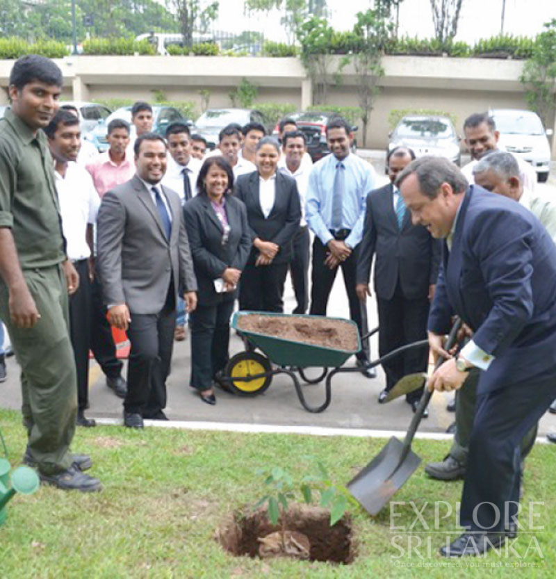Tree Planting At Cinnamon Lakeside Colombo In Honour Of Earth Day ...